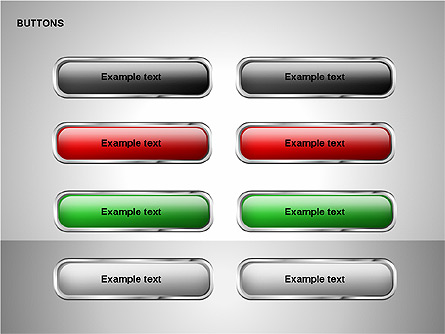 Buttons with Icons Collection for Presentations in PowerPoint and ...