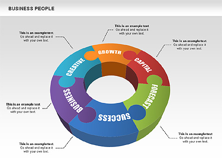 Business Donut Diagrams for Presentations in PowerPoint and Keynote ...