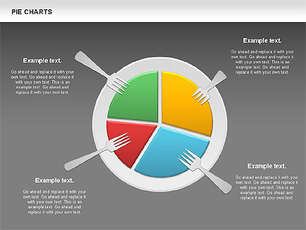 Pie Chart on a Plate for Presentations in PowerPoint and Keynote | PPT Star