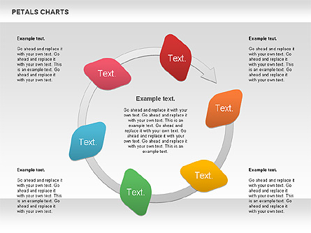 Petal Stages Diagram for Presentations in PowerPoint and Keynote | PPT Star