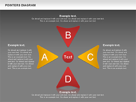 Pointer Shapes Diagram for Presentations in PowerPoint and Keynote ...