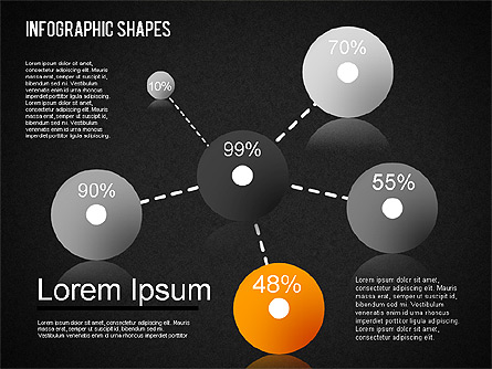 Infographics Shapes Set for Presentations in PowerPoint and Keynote ...