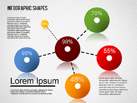 Infographics Shapes Set for Presentations in PowerPoint and Keynote ...