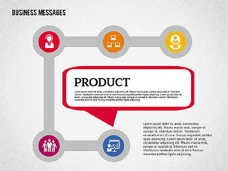 Steps with Pins Diagram for Presentations in PowerPoint and Keynote ...