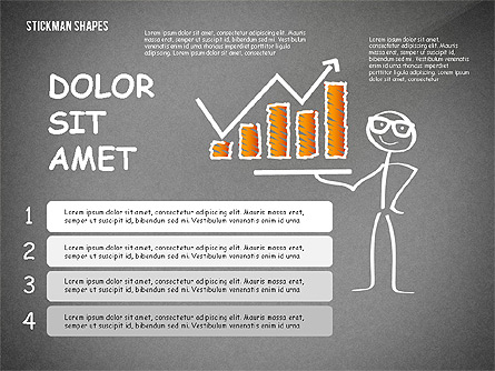 Presentation with Stickman for Presentations in PowerPoint and Keynote ...