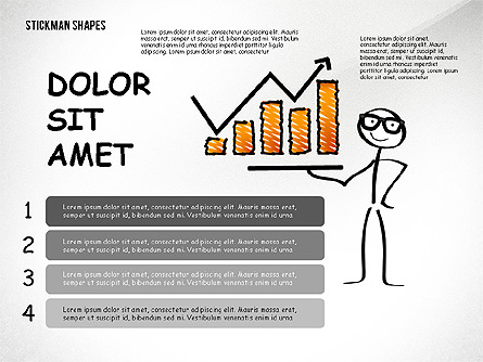 Presentation with Stickman for Presentations in PowerPoint and Keynote ...