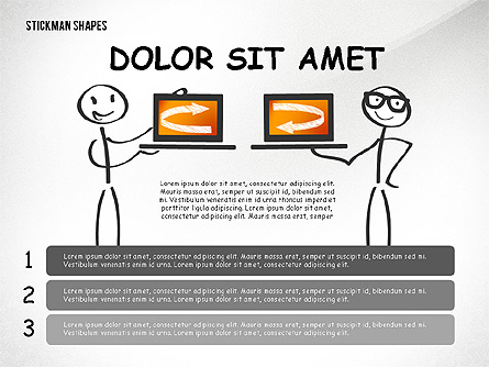 Presentation with Stickman for Presentations in PowerPoint and Keynote ...