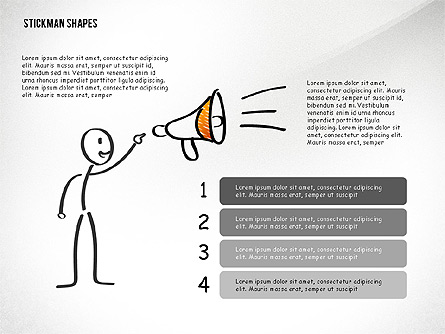 Presentation with Stickman for Presentations in PowerPoint and Keynote ...