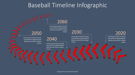Baseball Timeline Infographic for Presentations in PowerPoint and ...