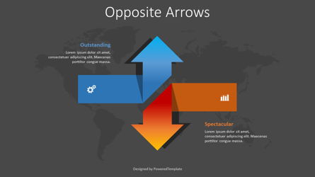 Two Opposite Directions Arrows for Presentations in PowerPoint, Google ...