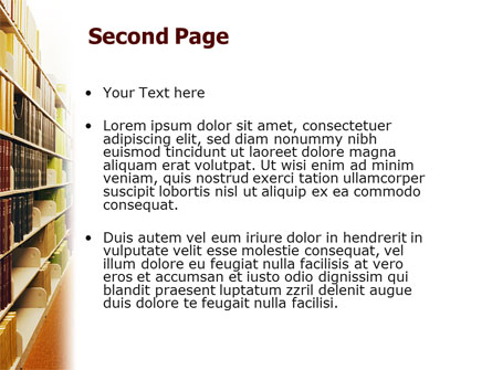 Library Book Shelves Presentation Template for PowerPoint and Keynote ...