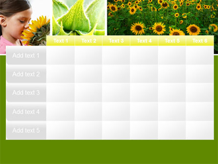 Sunflower Collage Presentation Template for PowerPoint and Keynote ...