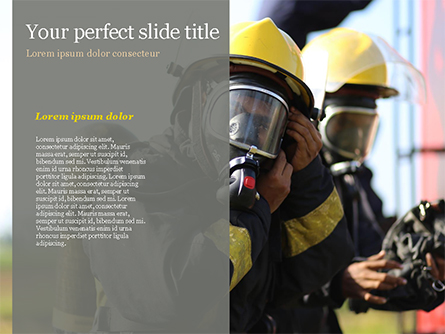 Female Firefighter Presentation Template for PowerPoint and Keynote ...