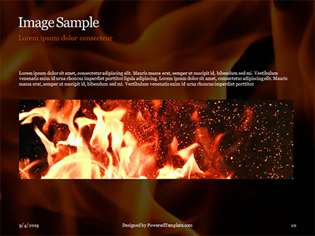 Fire Flames Presentation Presentation Template for PowerPoint and ...
