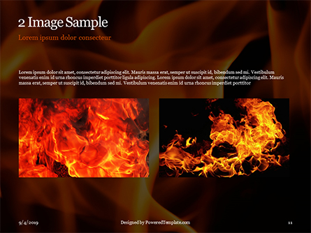 Fire Flames Presentation Presentation Template for PowerPoint and ...