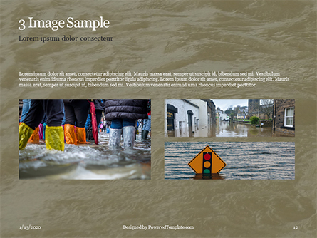 City Flood Presentation Presentation Template for PowerPoint and ...