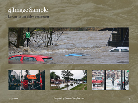City Flood Presentation Presentation Template for PowerPoint and ...