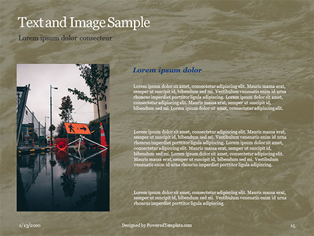 City Flood Presentation Presentation Template for PowerPoint and ...