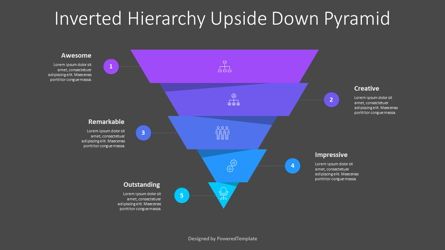 Inverted Hierarchy Upside Down Pyramid for Presentations in PowerPoint ...